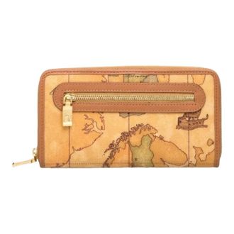 Alviero Martini 1A Classe Femme, Accessoires, Beige, Taille: ONE Size Geo Classic Zip Around Wallet