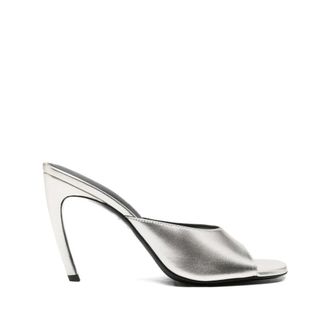 The Attico Femme, Chaussures, Gris, Taille: 40 EU Betta Mules