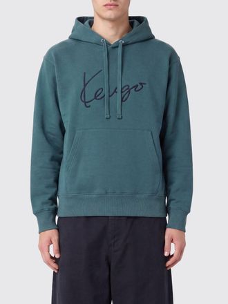 Kenzo Sweat &agrave; capuche en coton avec logo contrastant
