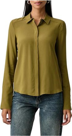 Patrizia Pepe Chemise en viscose - Femme - Blouses et Chemises - Vert - Taille: 42 FR
