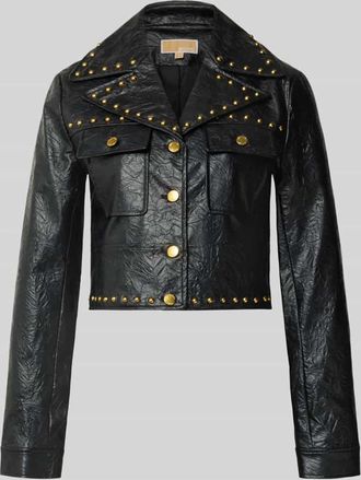 Michael Kors Cropped Jacke in Leder-Optik Modell STUDDED