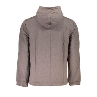 Calvin Klein Cotton-Blend Hooded Sweatshirt - Brown