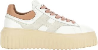 Hogan Low-Top Sneaker - White Sneakers With Rose Gold Accents - Gr. 35,5 (EU) - in Wei&szlig; - f&uuml;r Damen