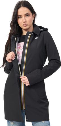 K-Way Femme, Vestes, Noir, Taille: 44 FR Trench-coat Slim Fit