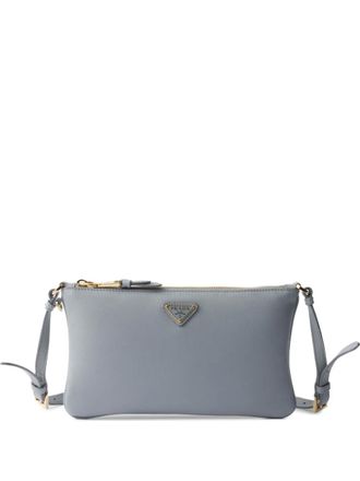 Prada sac porté épaule en cuir - Bleu