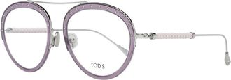 Tod's Femme, Accessoires, Violet, Taille: ONE Size Round Metal Frame