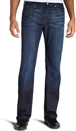 7 For All Mankind Herren Austyn Relaxed Fit Mid Rise Straight Leg Jeans, Los Angeles, 32 W/36 L