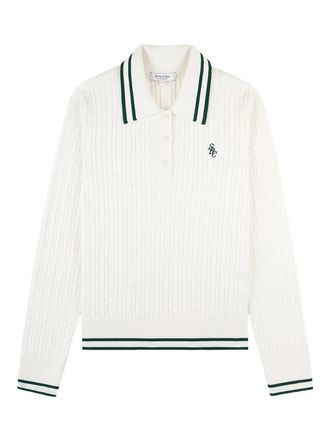 Sporty & Rich Pull Col Rond - Cr&egrave;me