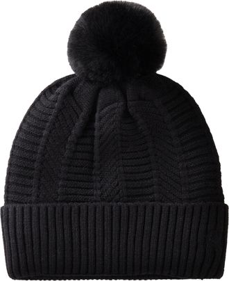 Benetton Damen Hut 61lsda00x Beanie-M&uuml;tze, Schwarz, L