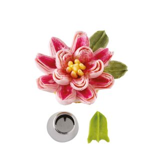 Decora Cornetto 0263612 T&Uuml;LLE NR 5 Blatt MIT GEZACKTEN Rand IM BLISTERPACK, Edelstahl, Silber/Schwarz, 4x3,5x3,5 cm