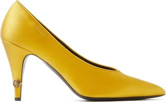 Versace Femme, Chaussures, Jaune, Taille: 39 EU Gianni Satin Escarpins 90 mm