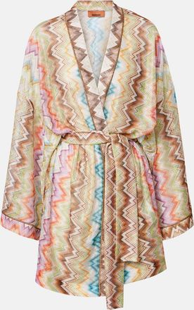 Missoni Cover-up Zig Zag aus H&auml;kelstrick