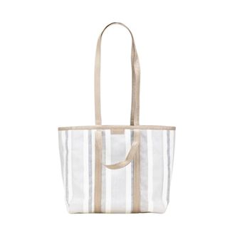 Balenciaga Sac cabas ray&eacute; Pre-owned - Femme - Pre-owned - Gris - Taille: ONE Size