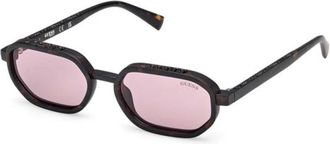 Guess Lunettes de soleil g&eacute;om&eacute;triques - unisex - Accessoires - Brun - Taille: 53 MM
