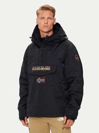 Napapijri Anorak Rainforest Next NP0A4IB9 Schwarz Regular Fit