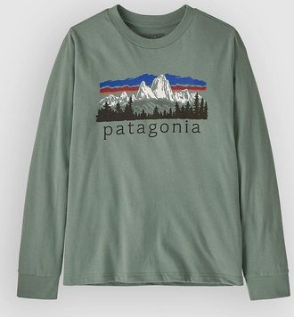 Patagonia Graphic Kids Longsleeve T-Shirt cvr gn