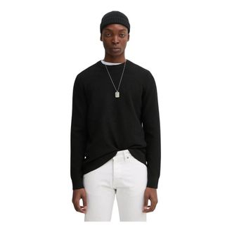 Sams&oslash;e & Sams&oslash;e Rundhals-Pullover - - Knitwear - Herren - Schwarzk - S