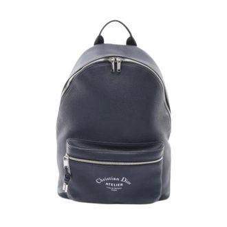 Dior Pre-owned Cuir sacs-dior - Homme - Pre-owned - Bleu - Taille: ONE Size