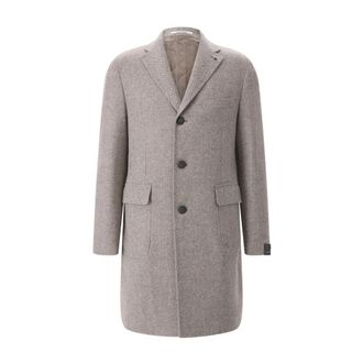 Tagliatore Mantel aus Wolle - - Coats - Herren - Braun - 2XL