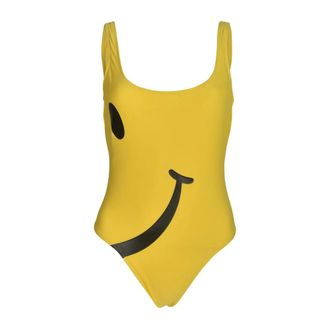 Moschino Femme, Maillots de bain, Jaune, Taille: 38 FR Maillot de bain une pi&egrave;ce Smiley