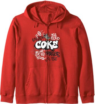 Coca Cola Ware Enjoy Ice Cold Coke Retro Graffiti Mural Kapuzenjacke