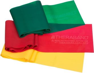 Theraband Thera-band Latex Free Active Recovery Kits, Yellow/Red/Green, Beginner