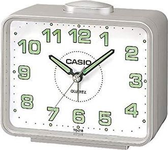 Casio TQ-218-8EF - Réveil - Quartz Analogique - Alarme Répétitive