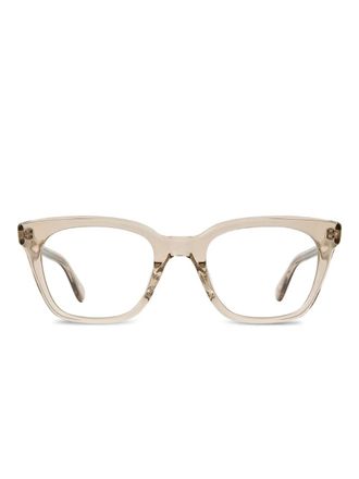 Garrett Leight lunettes de vue EI Rey &agrave; monture carr&eacute;e - Blanc