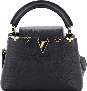 Louis Vuitton Capucines Bag Leather with Embellished Detail Mini shoulder bag - Noir