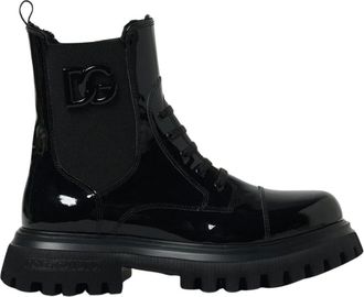 Dolce & Gabbana Femme, Chaussures, Noir, Taille: 38 EU Bottines &agrave; lacets