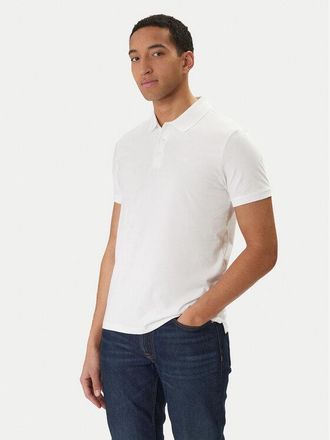 Calvin Klein Jeans Poloshirt Classic Monogram LV04RD255G Wei&szlig; Regular Fit