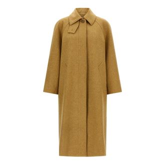 A.P.C. Einfarbiger Mantel mit Raglan&auml;rmeln - - Coats - Damen - Beige - S