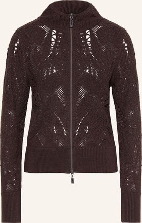 Monari Monari Strickjacke Mit Pailletten braun