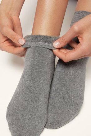Calzedonia Kurzsocken Aus Thermo-baumwolle Grau