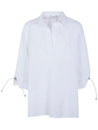 Max Mara Adorini Cotton Popeline Oversized Shirt