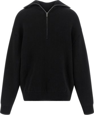 Balenciaga Back-to-Front Cotton Sweater - Black