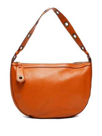 Ferragamo sac porté épaule à détails doeillets (années 2000-2020) - Marron