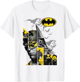 DC Comics Batman Long Live the Bat T-Shirt, Unisex-Erwachsene, Weiß, S