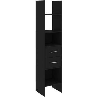 vidaXL B&uuml;cherregal Schwarz 40x35x180 cm Holzwerkstoff Vidaxl