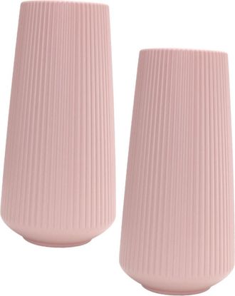 SOLUSTRE 2st&uuml;cke Rosa Knospenvase Aus Kunstkeramik Boho-blumenvase Nordisches Design F&uuml;r Hochzeitstischdeko Wohnzimmerdeko Romantische Blumenarrangements