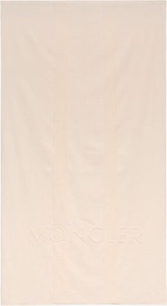 Moncler Moncler Logo Cotton Beach Towel, Women, Beige, Size: One Size