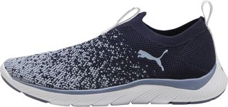Puma Puma Damen Softride Remi Slip-on Knit WNs Road Running Shoe, Puma Marineblau, Schnee, Bergblau, Grau, Himmel, 38.5 EU