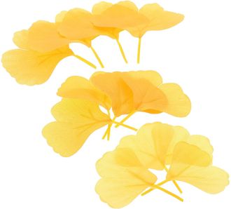 BESPORTBLE K&uuml;nstliche Ginkgobl&auml;tter 100 St&uuml;ck Gelb 3,03 Zoll f&uuml;r Hochzeitsdekoration und Tischdeko Selbstgemacht Basteln Party Zubeh&ouml;r