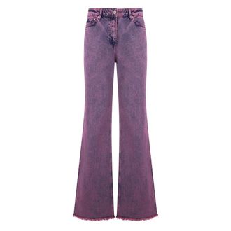 Moschino High-Rise Schlagjeans - - Jeans - Damen - Lila - W26