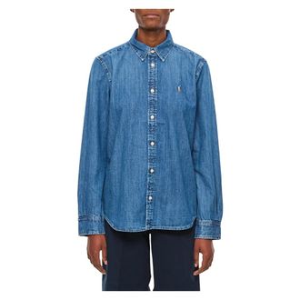 Polo Ralph Lauren Besticktes Jeanshemd - - Blouses & Shirts - Damen - Blau - S
