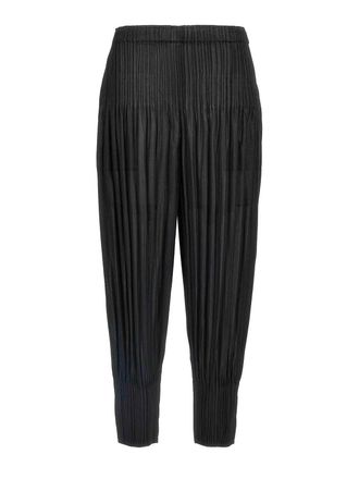 Pleats Please Issey Miyake Pantalons D&eacute;contract&eacute;s - Noir