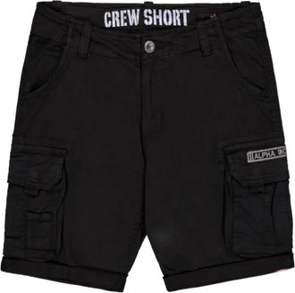 Alpha Industries Homme, Shorts, Noir, Taille: W31 pantaloni Cotone