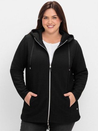 Sheego Shirtjacke Sweatjacke