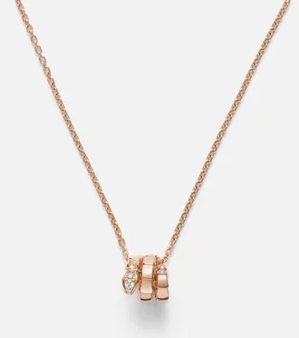 Bulgari Halskette Serpenti Viper aus 18kt Ros&eacute;gold mit Diamanten