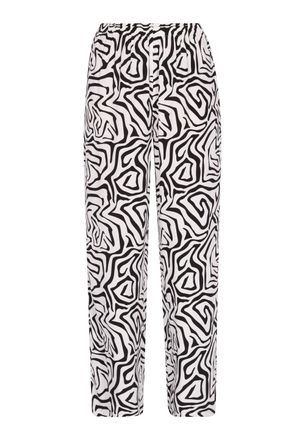 Mymo Hose Frauen wei&szlig;-schwarz
